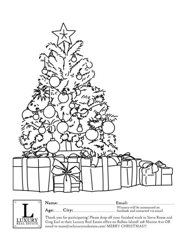 Christmas Coloring Contest – Balboa Island