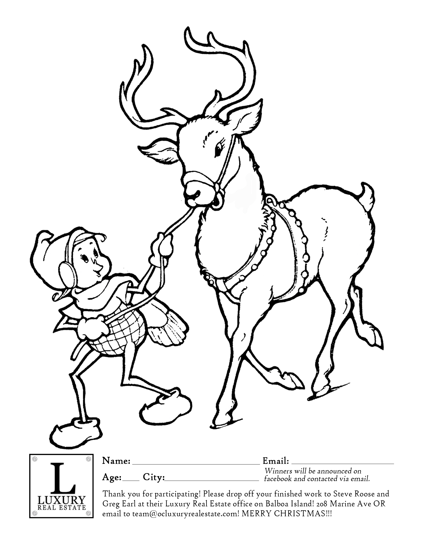 Christmas Coloring Contest – Balboa Island